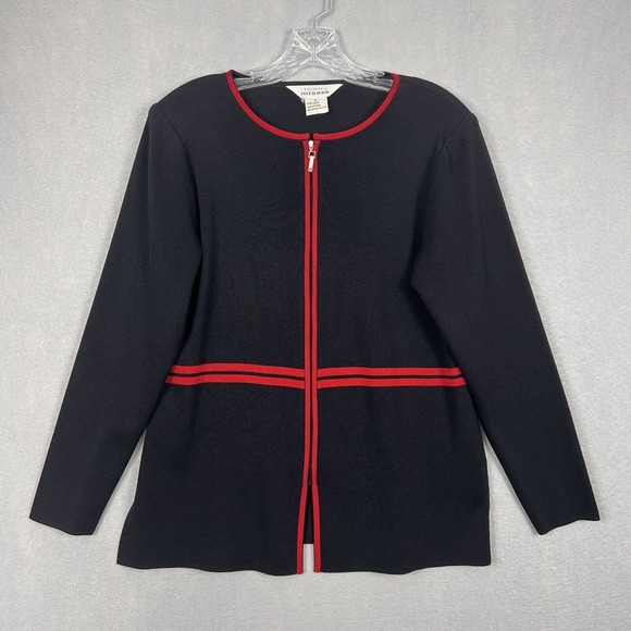 Misook | Jackets & Coats | Exclusive Misook Full Zip Acrylic Knit ...